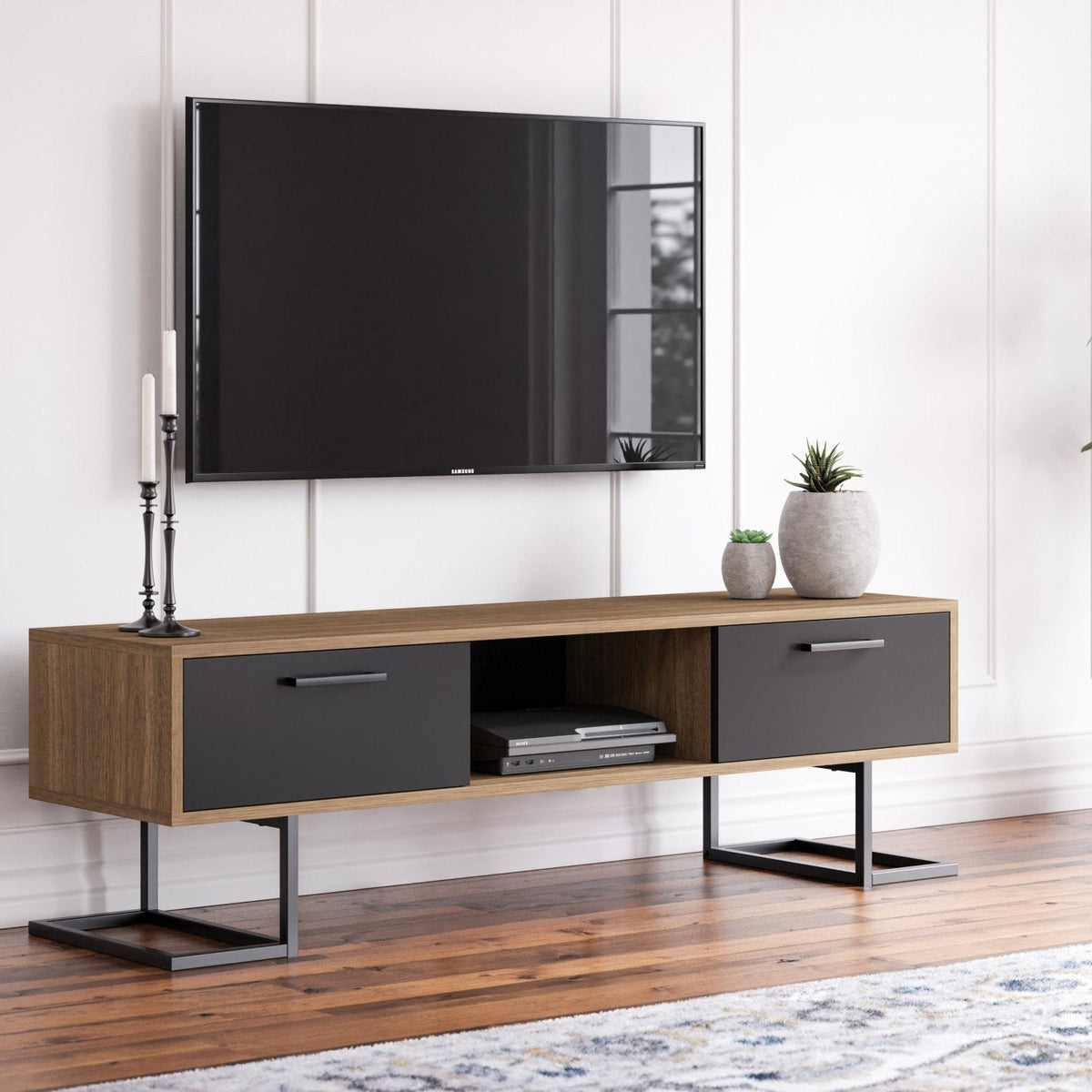 Full Moon 2 Çekmeceli ve Raflı Tv Sehpası – furmetmoduler