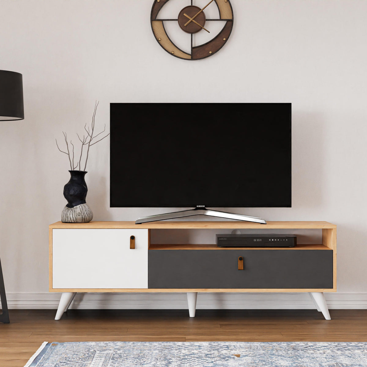 Pera 2 Kapaklı Televizyon Sehpası ve Ünitesi – furmetmoduler